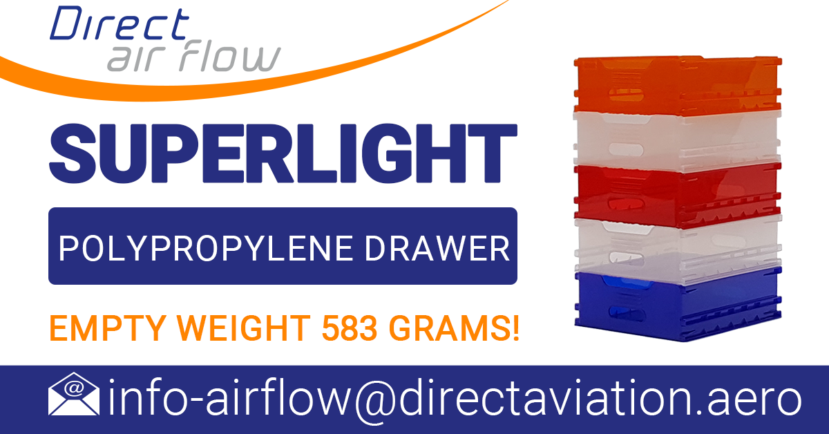 Superlight dual runner polypropylene drawer - Direct Air Flow